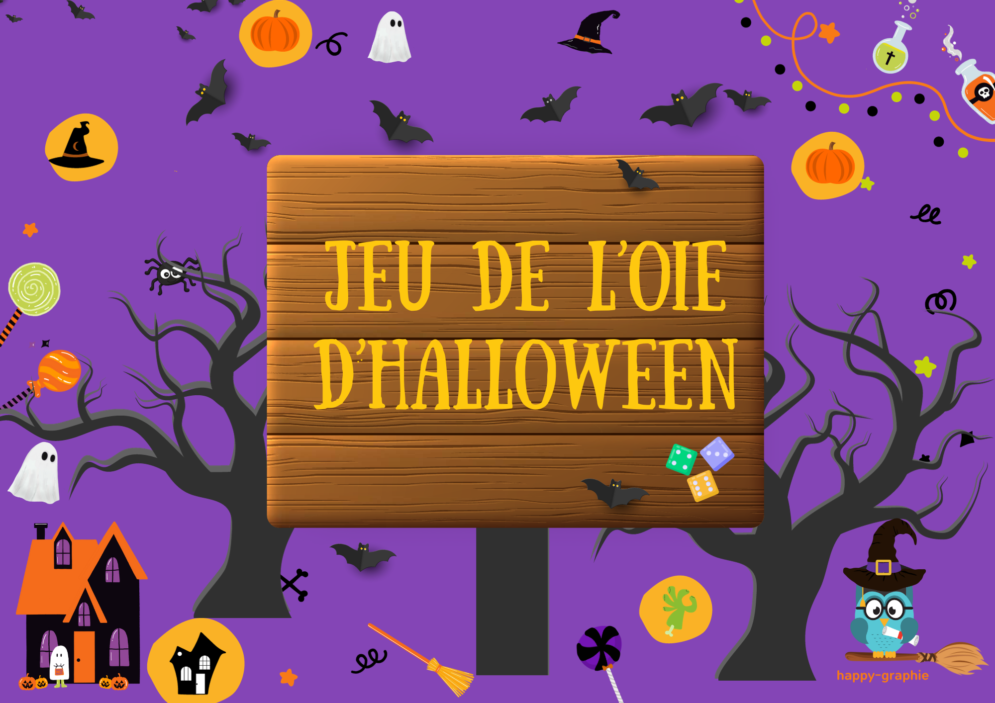 Jeu de l'oie d'Halloween