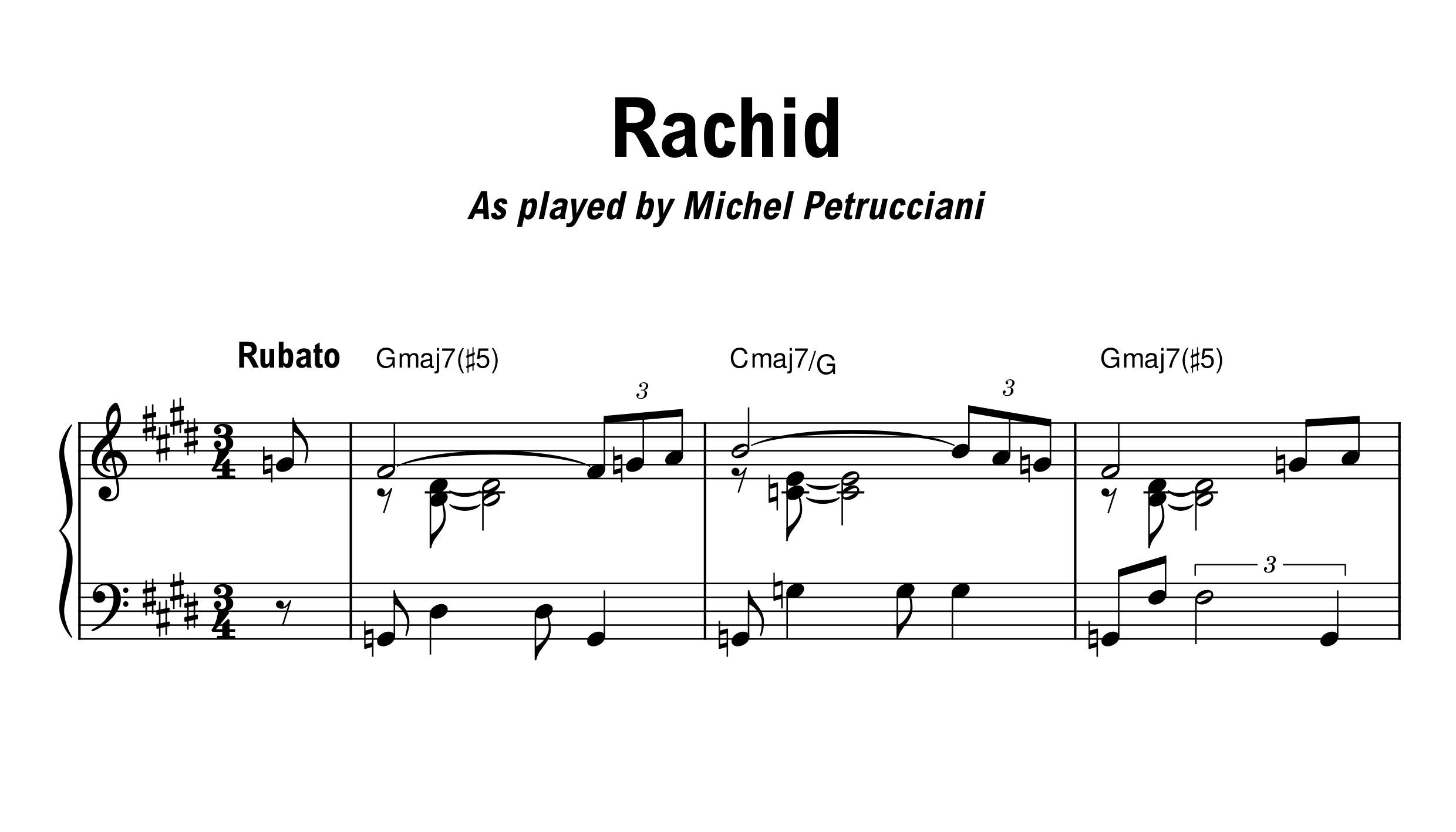 Michel Petrucciani - Rachid (Champs-Elysées) via Payfacile